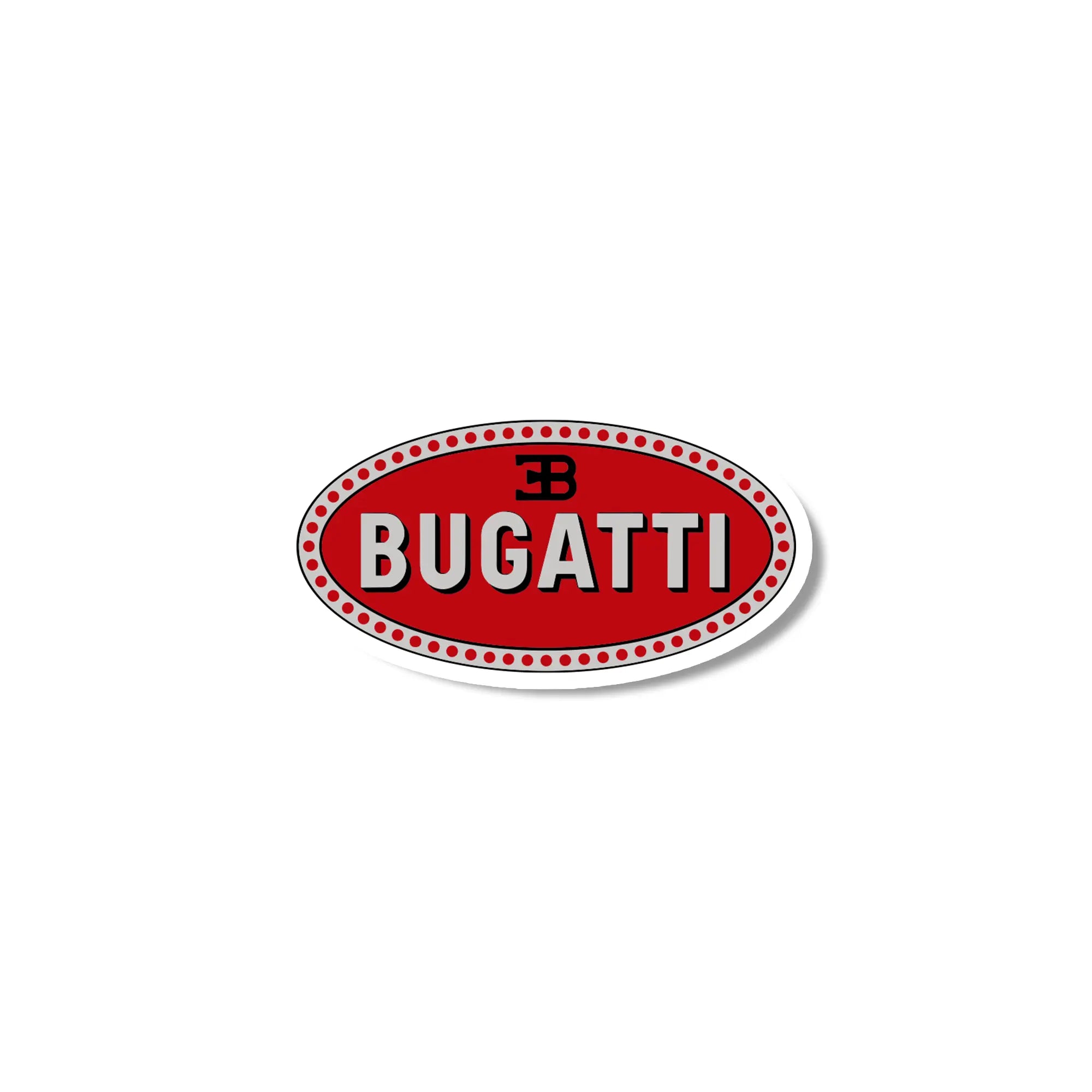 Bugatti Logo Sticker | Luxury Supercar Emblem Decal | Stick-On Auto ...